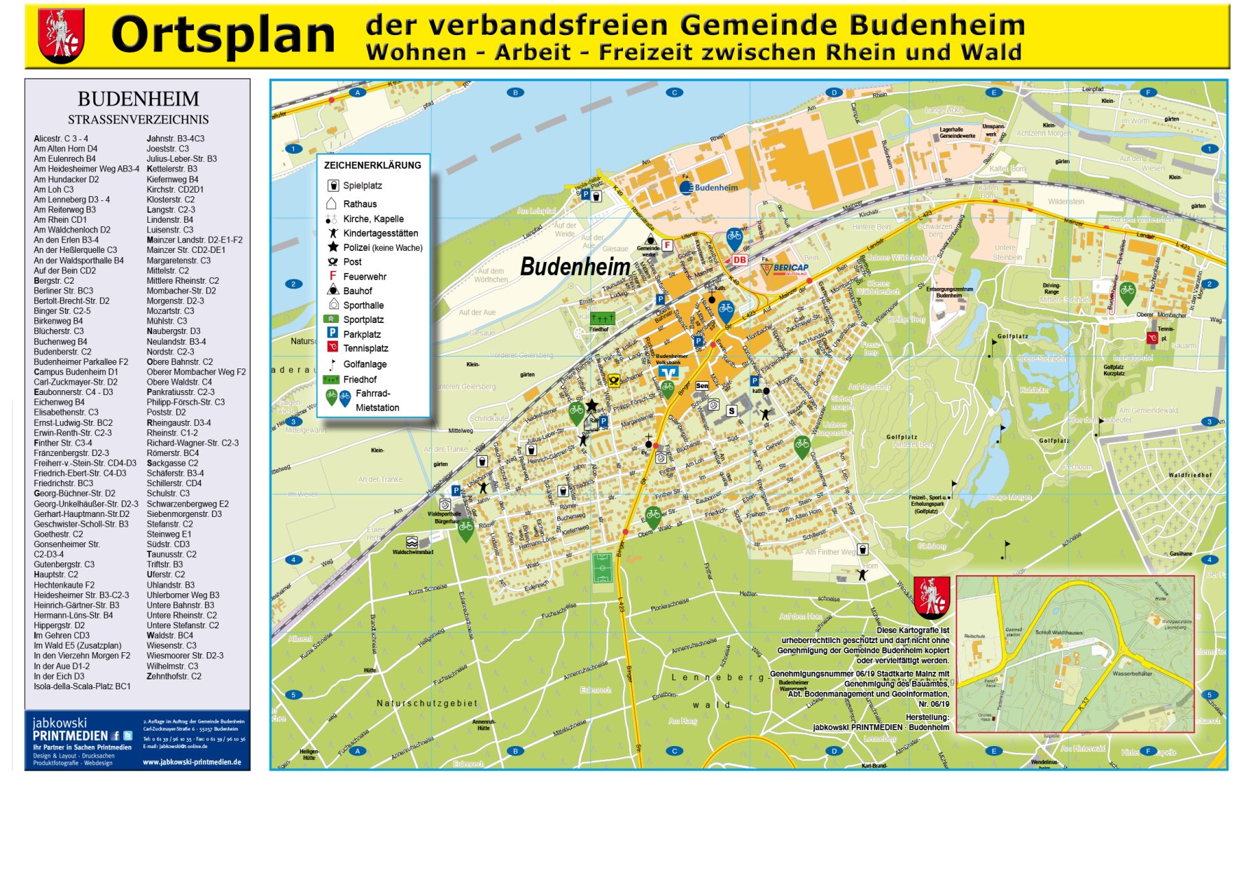 Ortsplan Budenheim | Gemeinde Budenheim